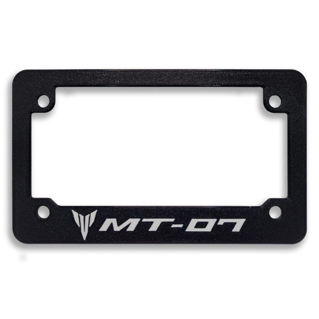 For Yamaha MT-07 Textured Motorcycle License Plate Frame (all Years) - Etsy