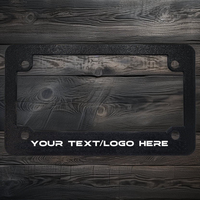 CUSTOMIZABLE Textured License Plate Frame for Motorcycle - Etsy
