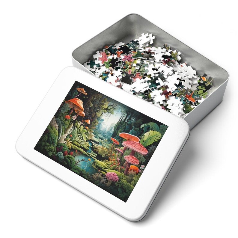 Enchanting Forest Puzzle, Jigsaw Game for Adults, Fantasy Mushroom ...