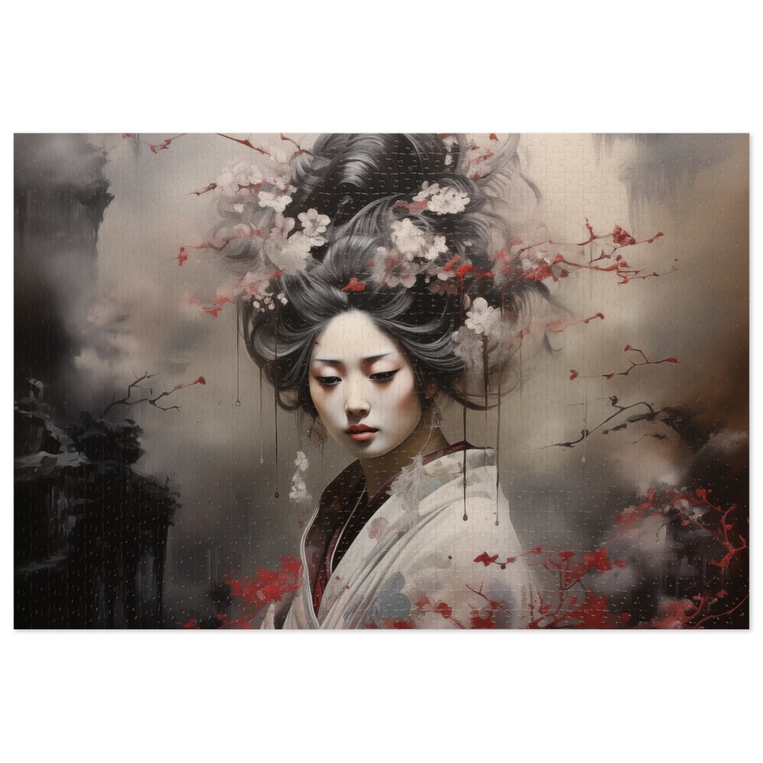 Fantasy Art Jigsaw Puzzle, Asian-inspired Illustration, Challenging ...