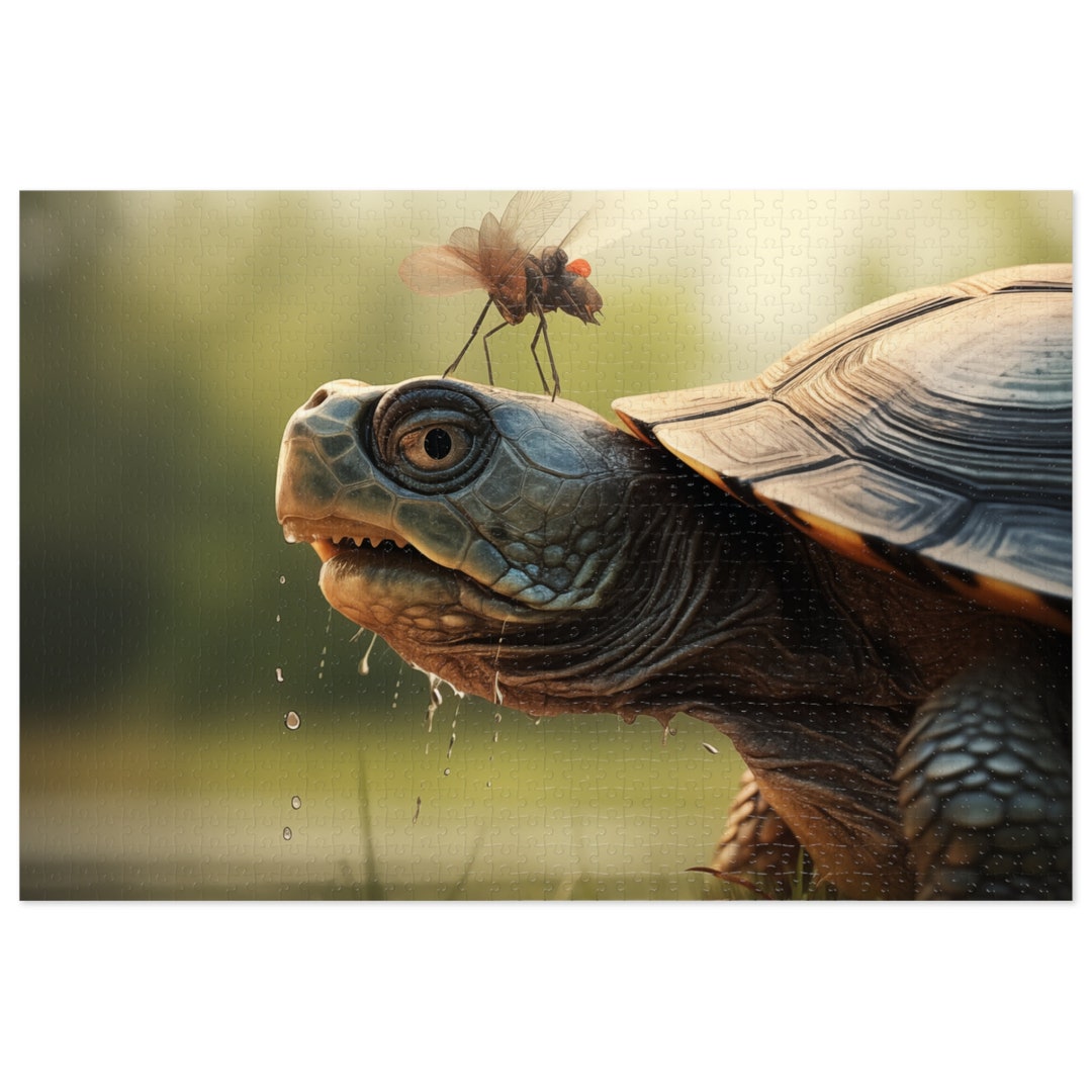 Challenging Turtle Jigsaw Puzzle, Nature Wildlife Photography, Perfect ...