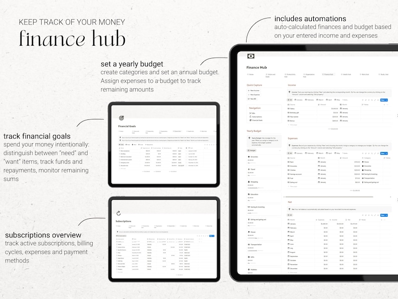 2026 All in One Notion Template, Notion Ultimate Life Planner, Notion ...