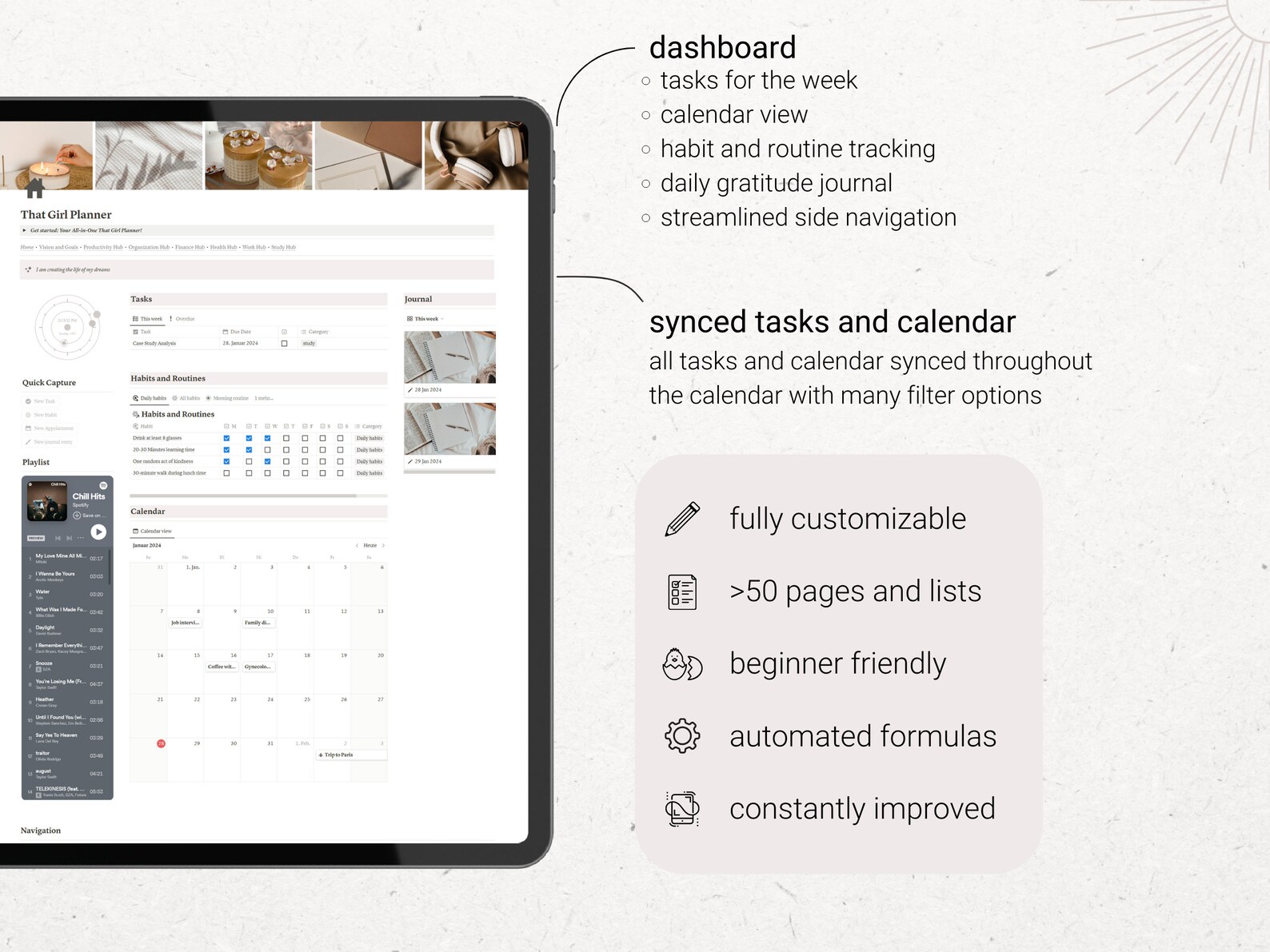 2025 Notion Template, Ultimate Life Planner, Notion Planner , Personal ...