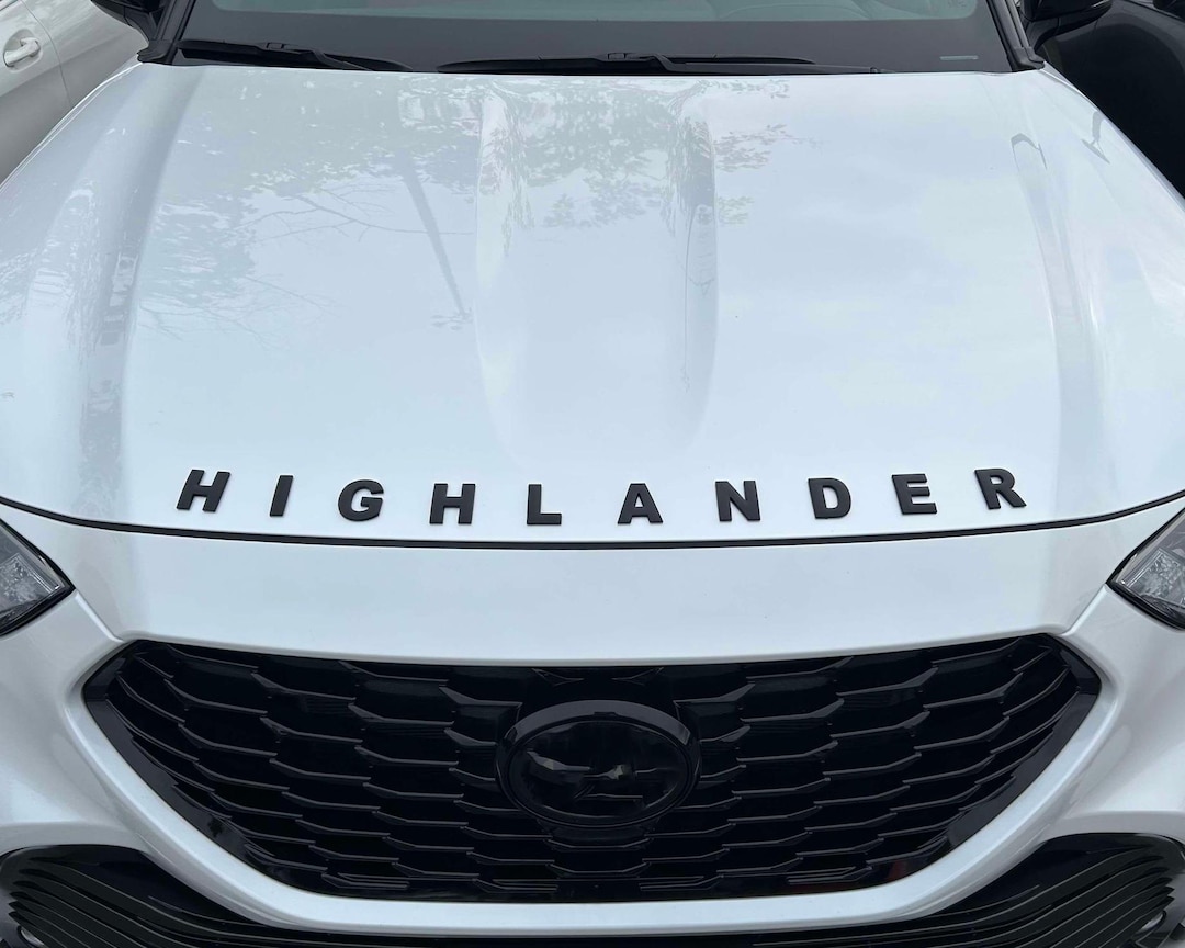 3D Raised Letters Emblem Decal for Hood Trunk Liftgate, Black or Chrome ...