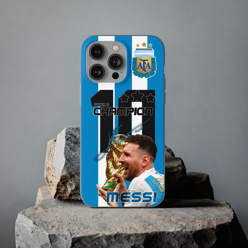 Messi Winning the World Cup for Argentina - Phone Case for iPhone 12/13/14/15 Messi iPhone 16 ...