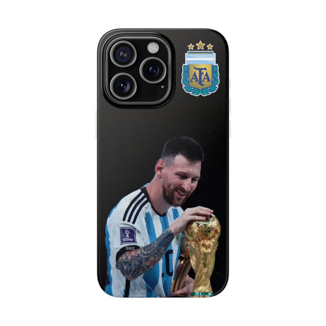 Messi Winning the World Cup for Argentina - Phone Case for iPhone 12/13 ...