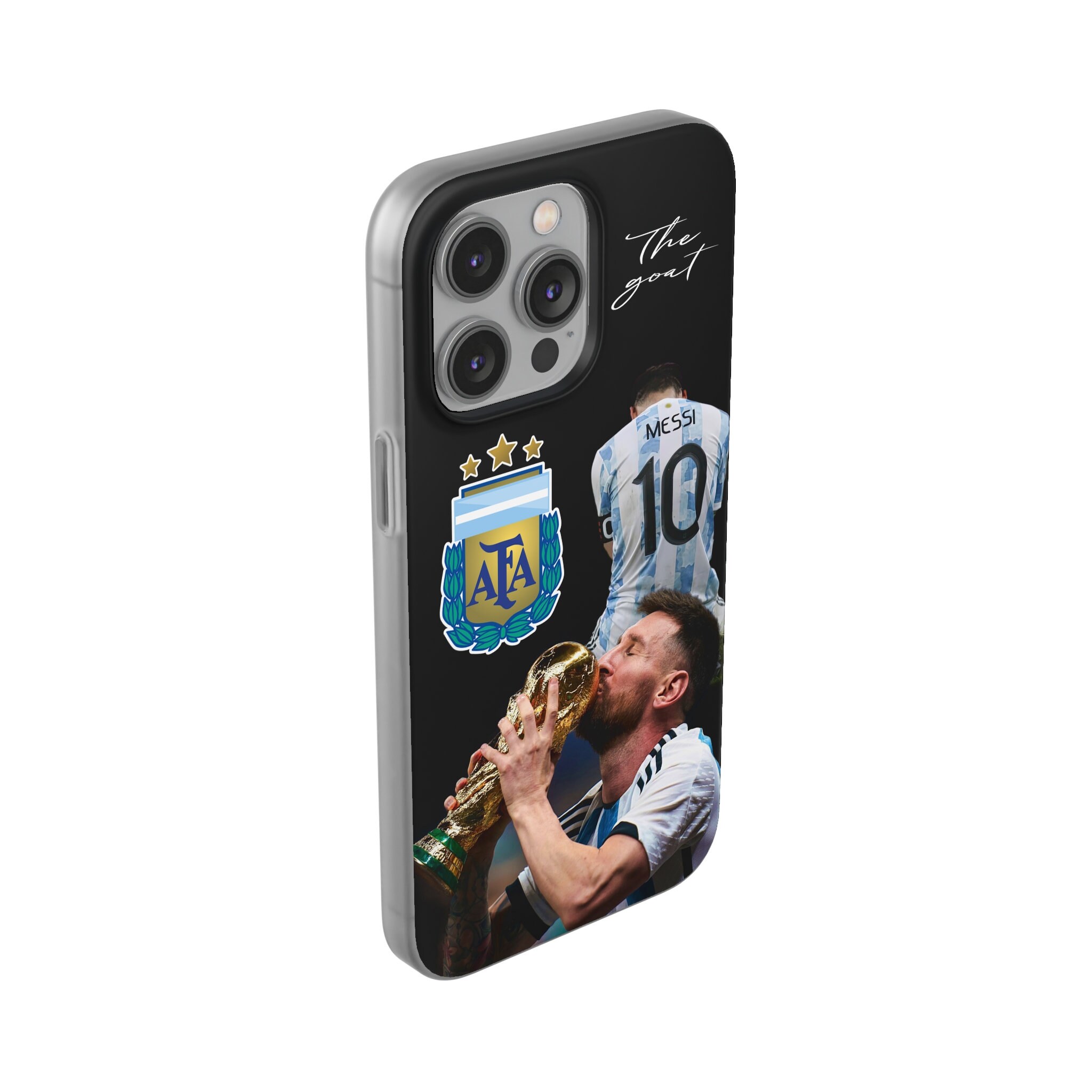 Messi Winning the World Cup for Argentina - Phone Case for iPhone 9/10 ...