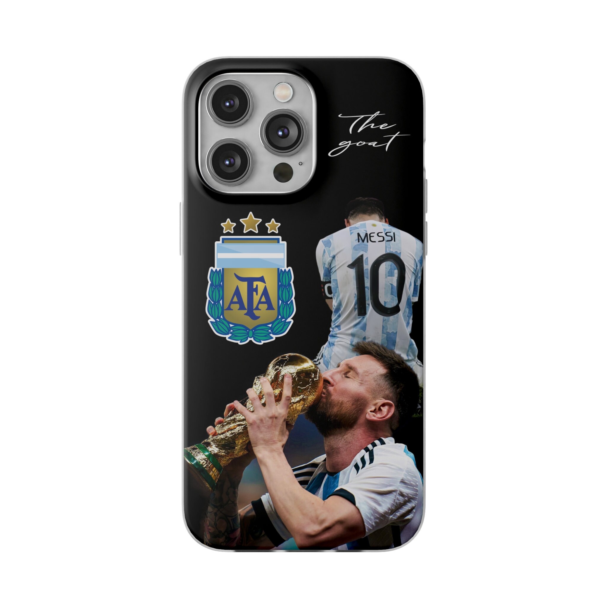 Messi Winning the World Cup for Argentina - Phone Case for iPhone 9/10 ...
