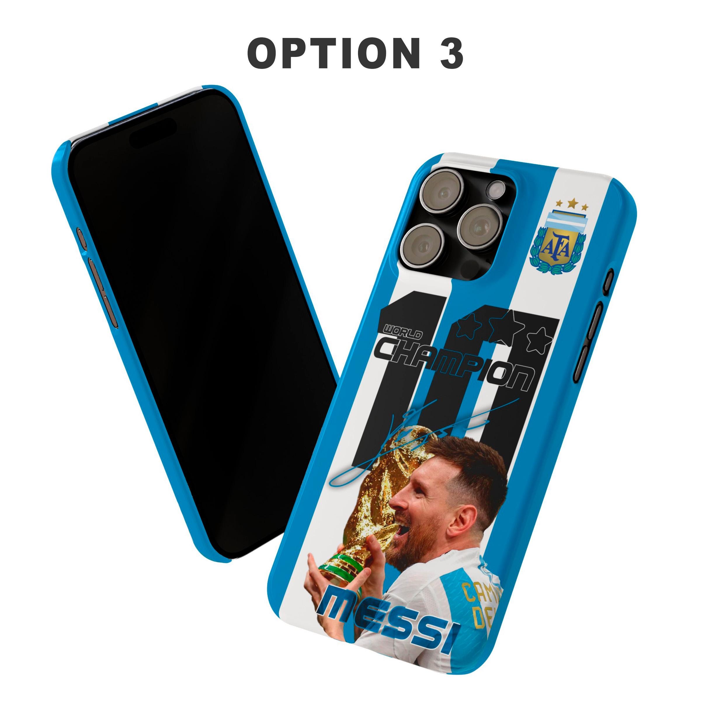 Messi Winning the World Cup for Argentina, Phone Case for iPhone 9/10 ...