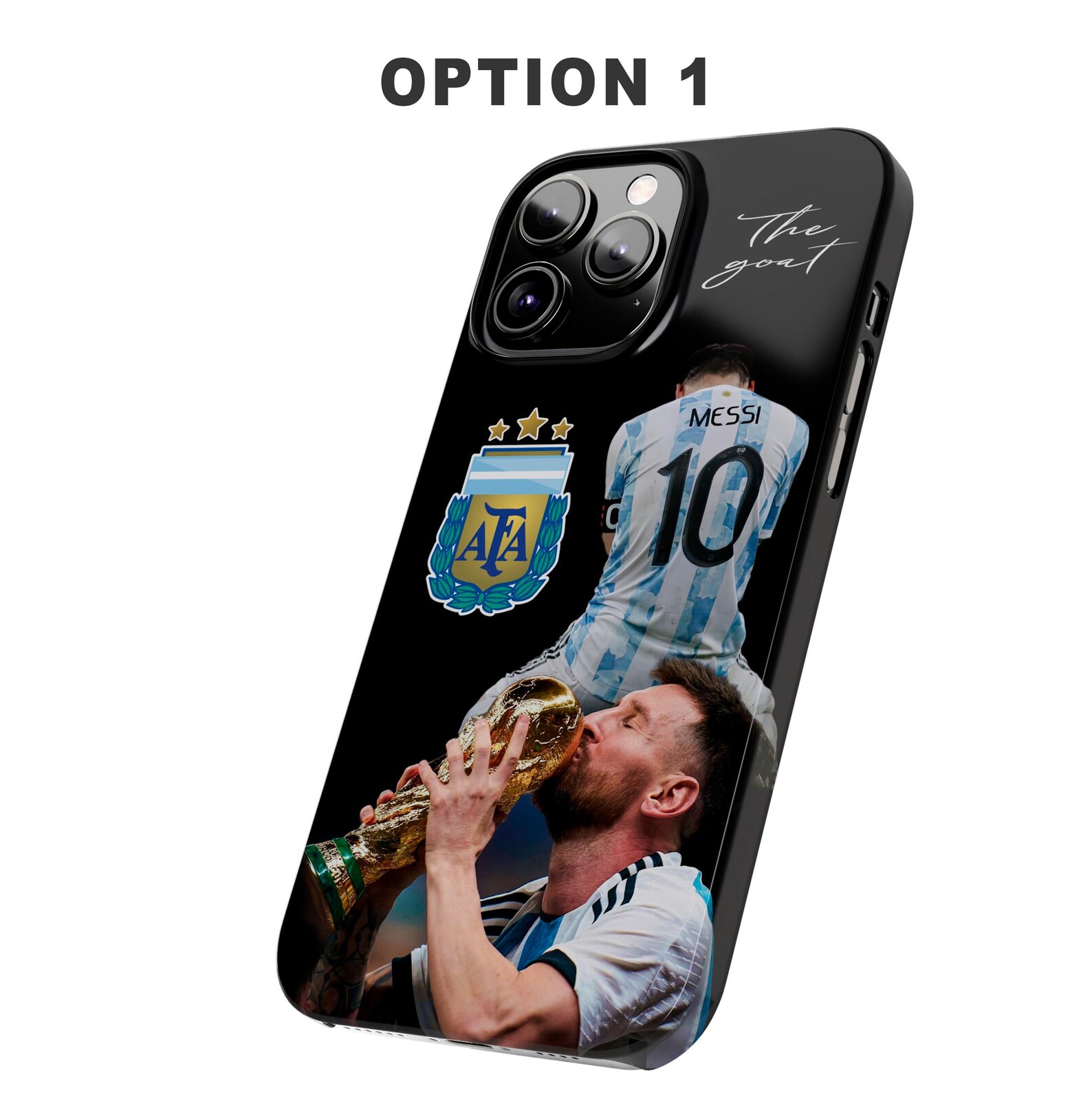 Messi Winning the World Cup for Argentina, Phone Case for iPhone 9/10 ...