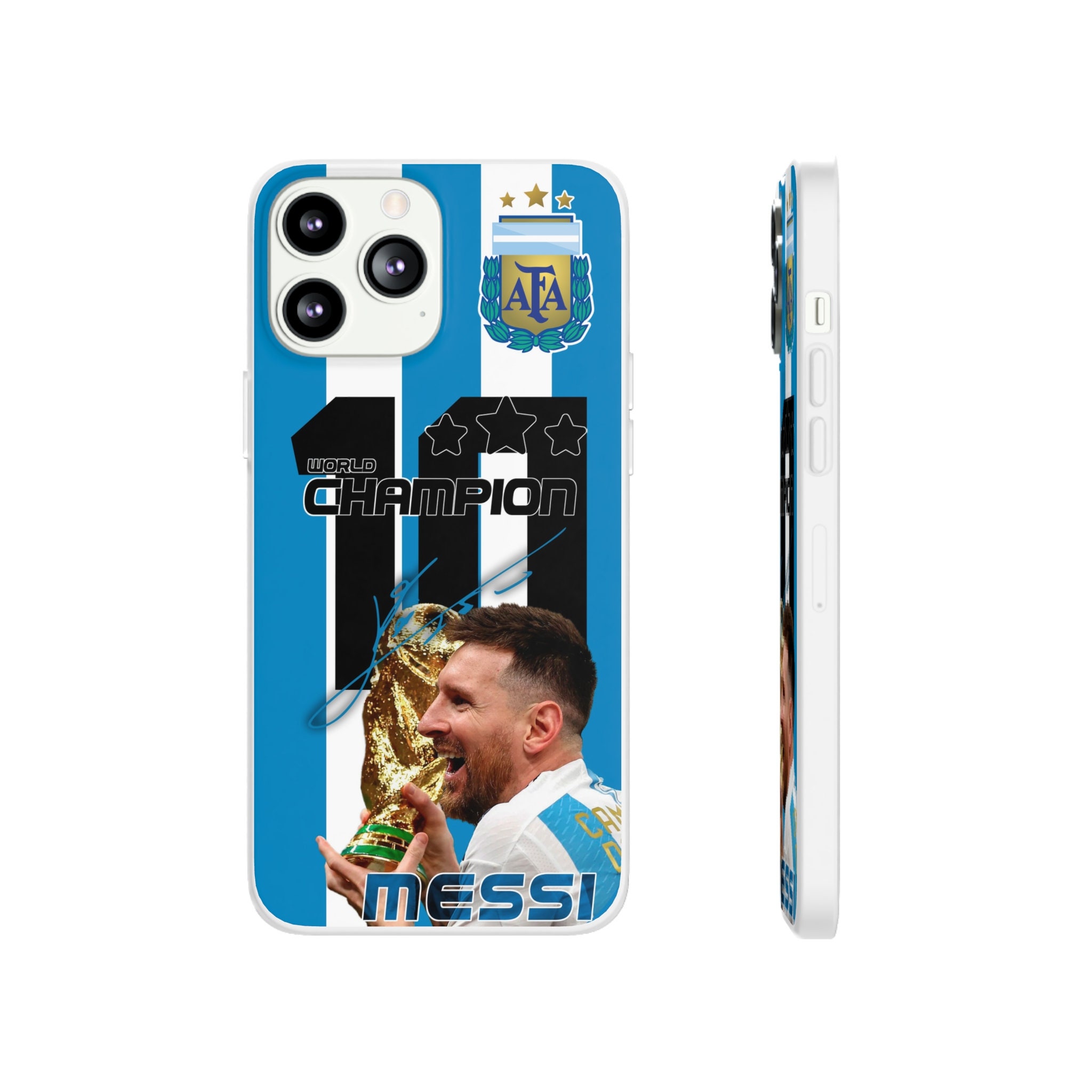 Messi Winning the World Cup for Argentina - Phone Case for iPhone 12/13 ...