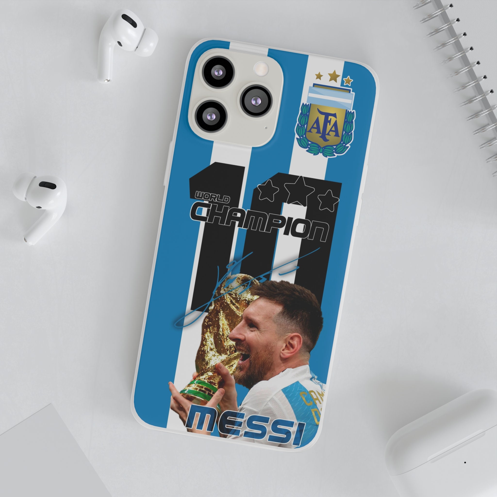 Messi Winning the World Cup for Argentina - Phone Case for iPhone 12/13 ...