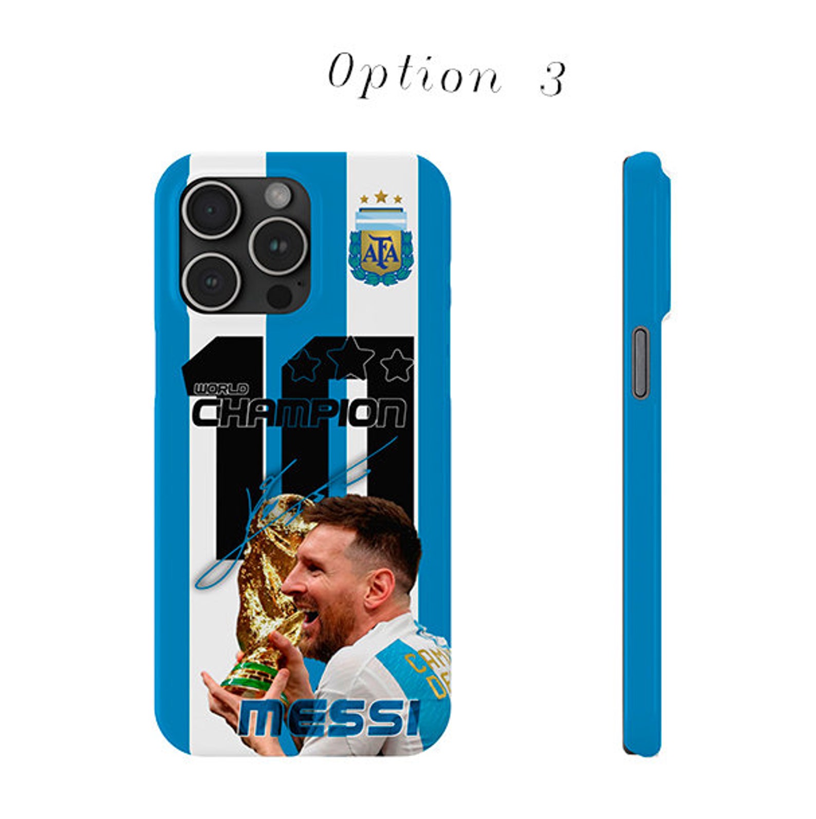 Messi Winning the World Cup for Argentina, Phone Case for iPhone 7/8/9 ...