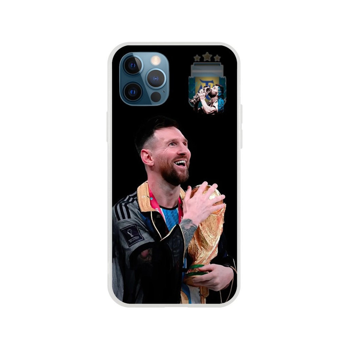 Messi Winning the World Cup for Argentina, Phone Case for iPhone 7/8/9 ...
