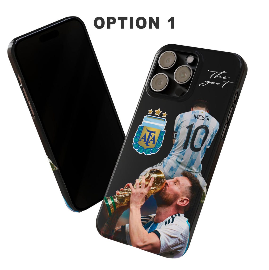 Messi Winning the World Cup for Argentina, Phone Case for iPhone 9/10 ...
