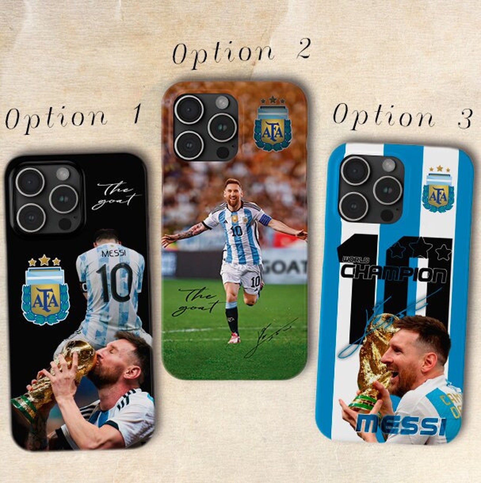 Messi Winning the World Cup for Argentina, Phone Case for iPhone 7/8/9 ...