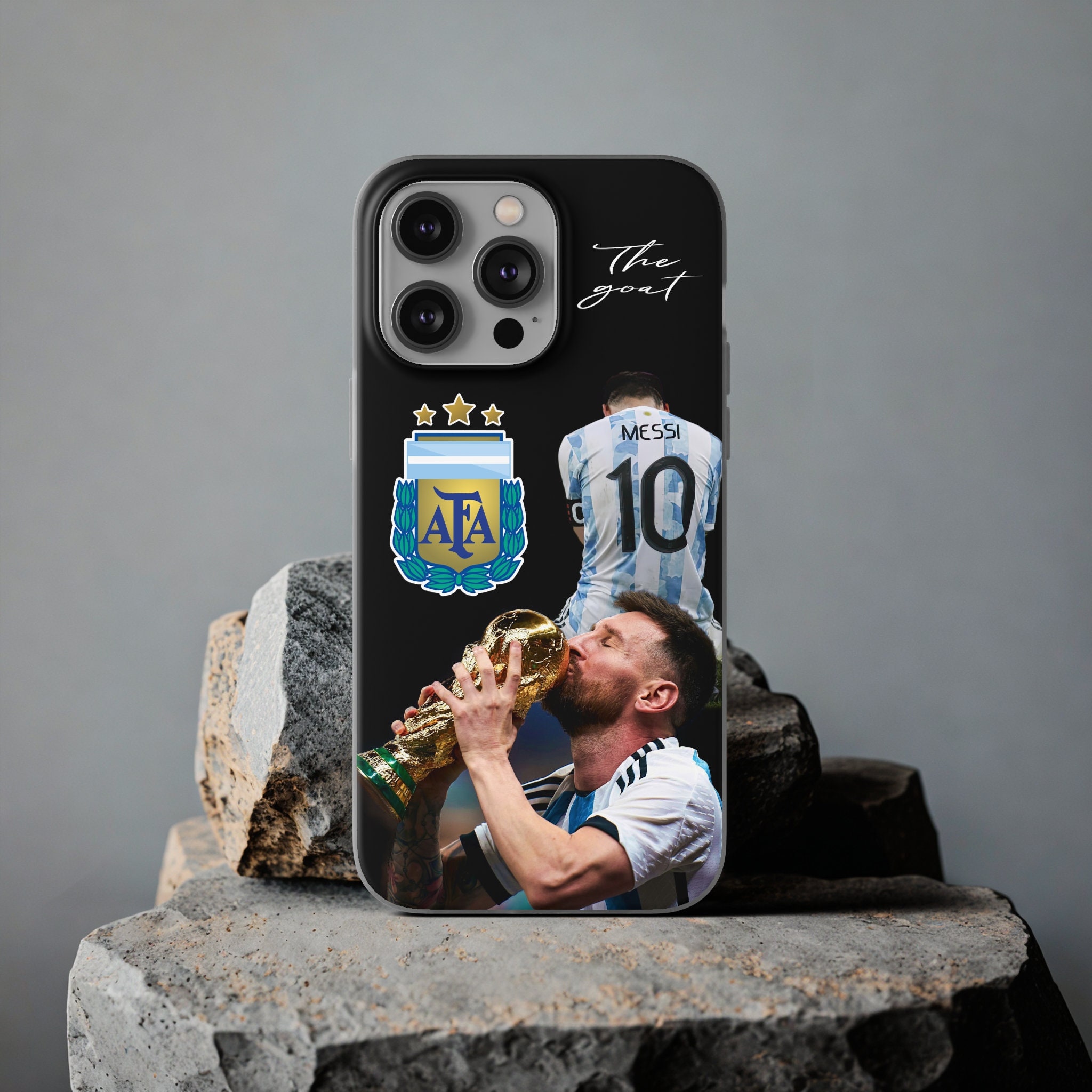 Messi Winning the World Cup for Argentina - Phone Case for iPhone 9/10 ...