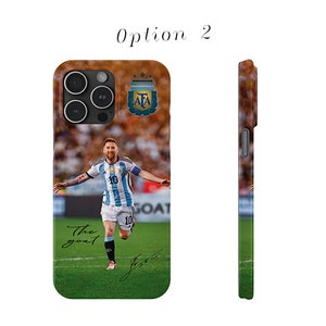 Messi Winning the World Cup for Argentina, Phone Case for iPhone 7/8/9 ...
