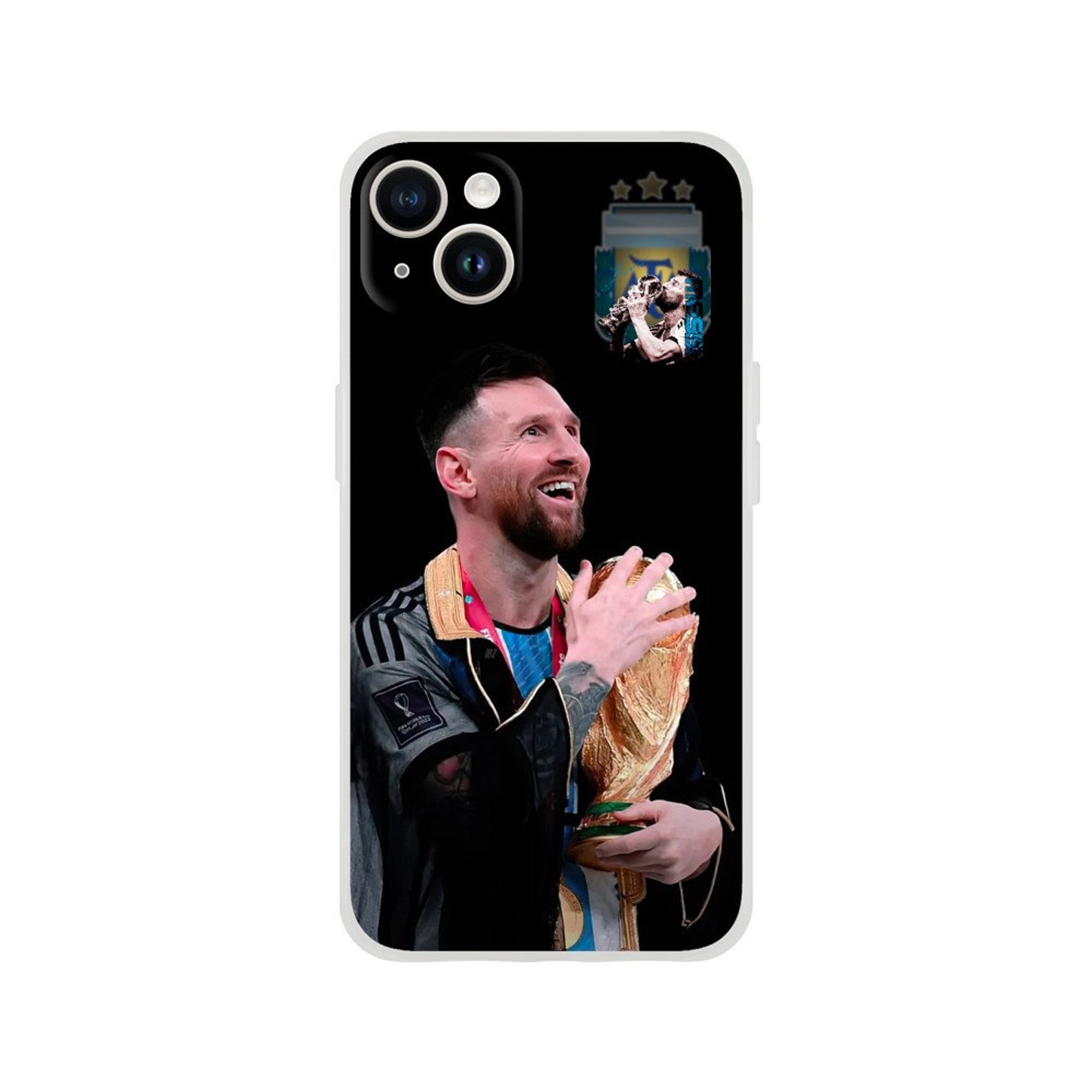 Messi Winning the World Cup for Argentina, Phone Case for iPhone 7/8/9 ...