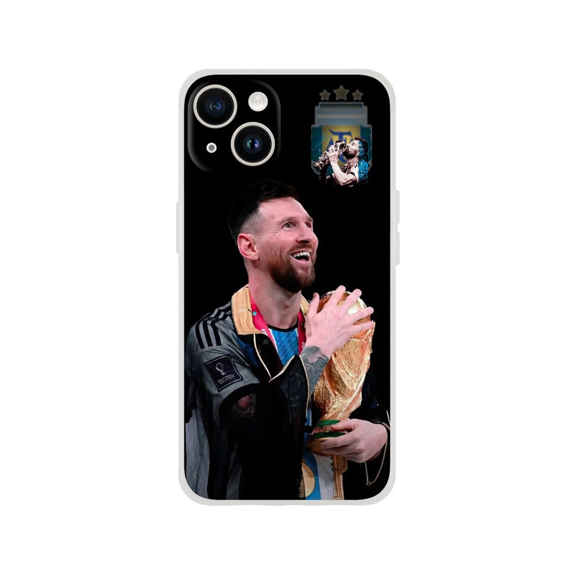 Messi Winning the World Cup for Argentina, Phone Case for iPhone 7/8/9 ...