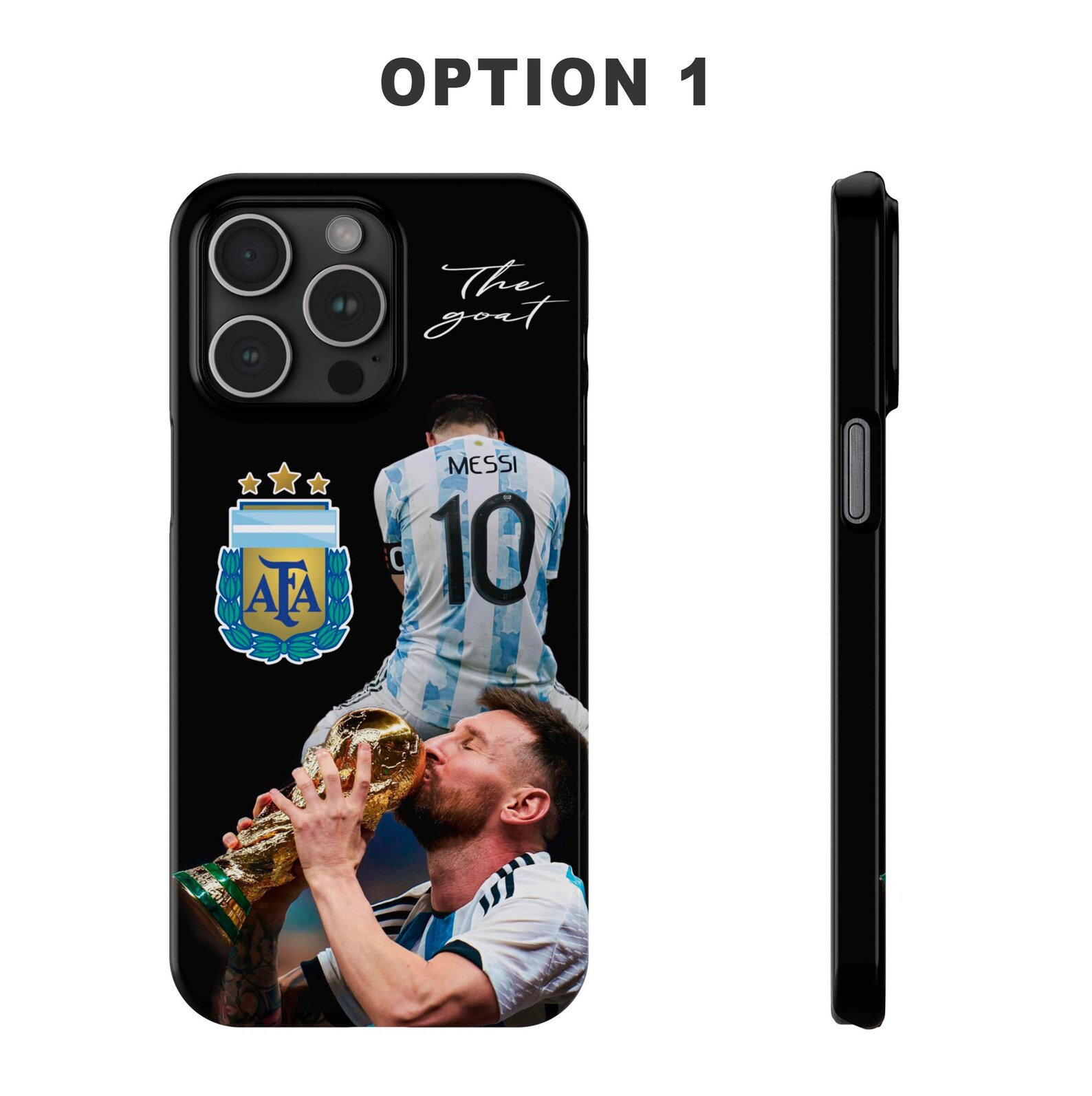 Messi Winning the World Cup for Argentina, Phone Case for iPhone 9/10 ...