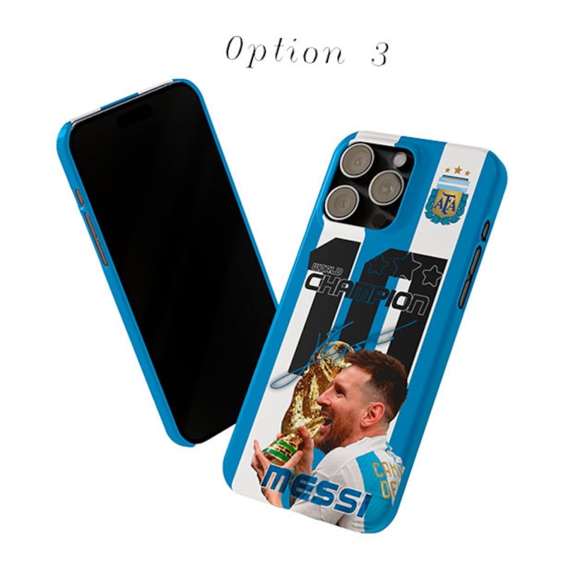 Messi Winning the World Cup for Argentina, Phone Case for iPhone 7/8/9 ...