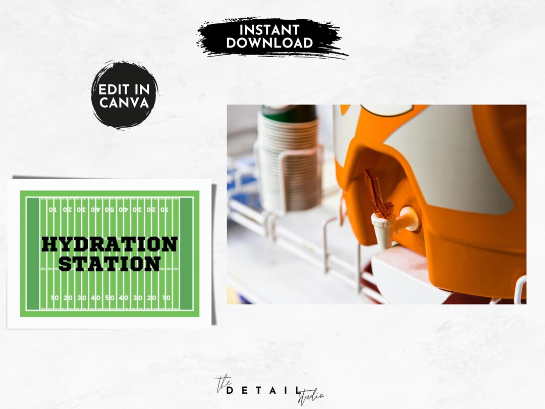 Football Party Printable Editable Signs - Etsy