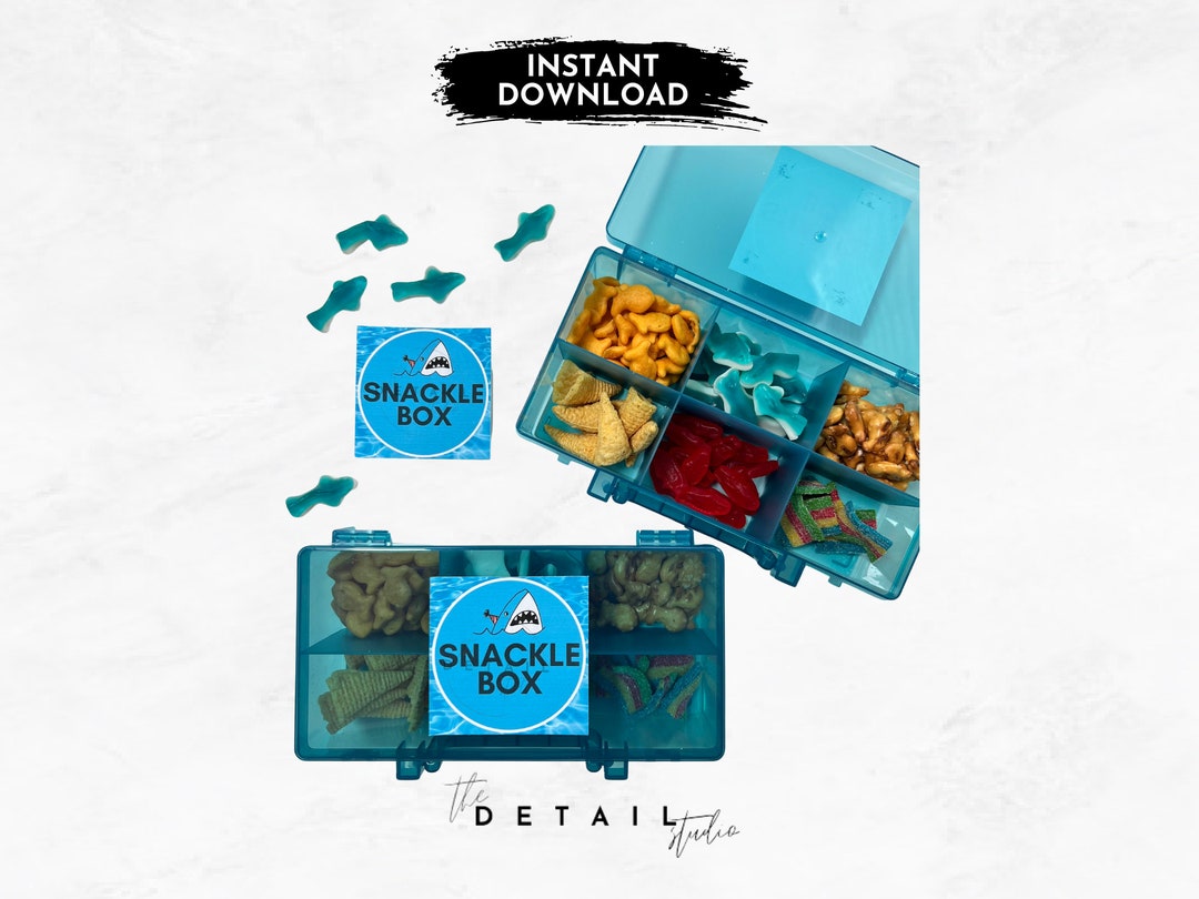 Snackle Box Tag for Shark Week Snacks, Shark Party Favor - Etsy