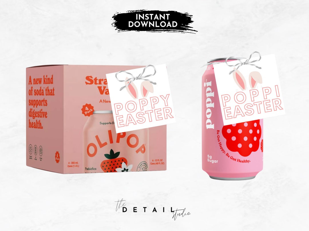 Poppy/poppi Easter Gift Tag Easter Gift - Etsy