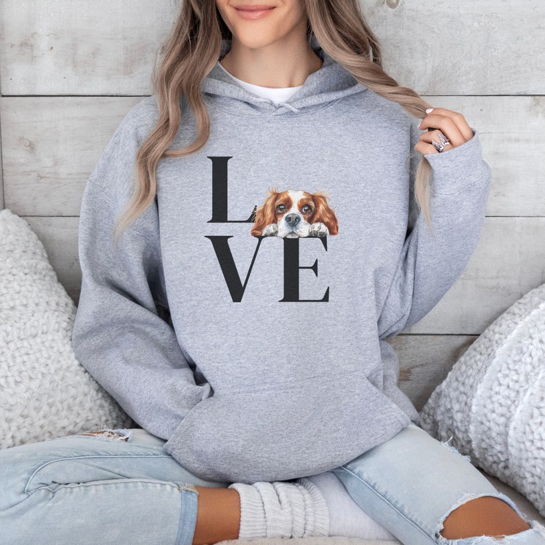Cavalier King Charles Hoodie,cavie Mom,cavalier Sweatshirt,dog Mom ...