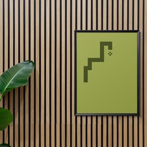 Snake Byte – Retro Nokia Snake Game Minimalist Print | Digital ...