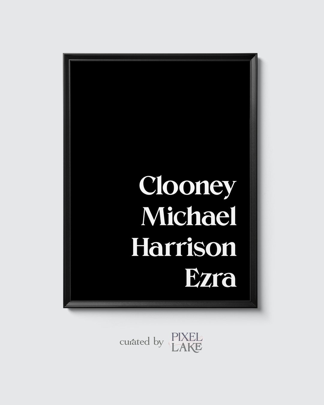 Famous George's - Statement Wall Art With Surnames of Famous George ...