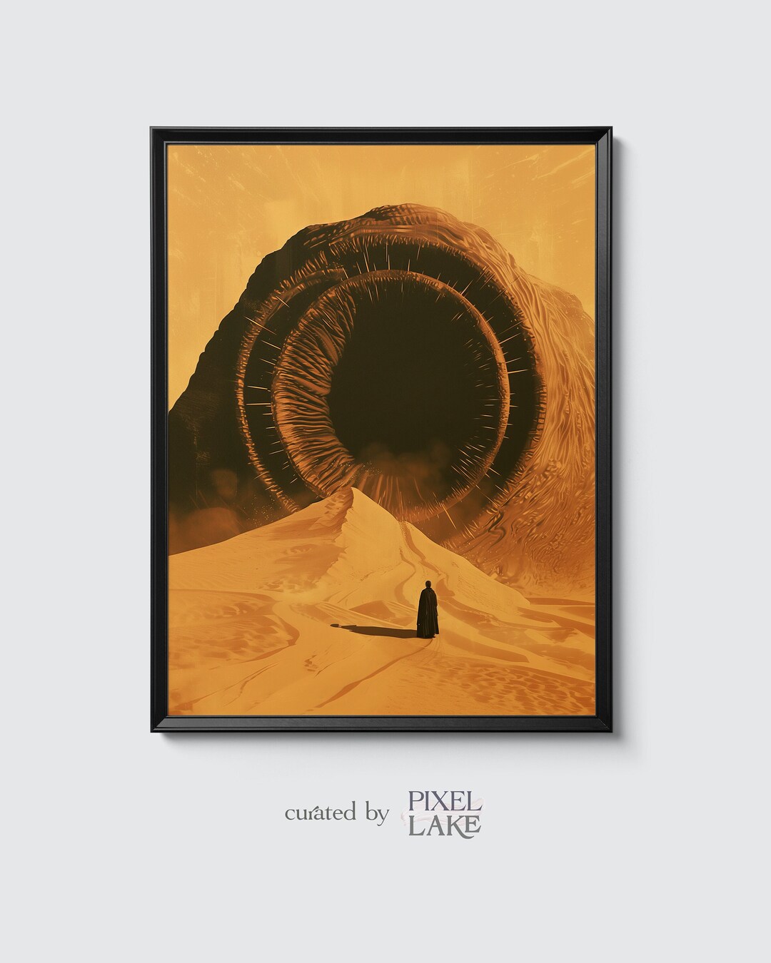 Dune Sandworm Minimalist Poster - Movie Wall Art Print, Film, Cinema ...