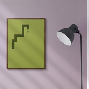 Snake Byte – Retro Nokia Snake Game Minimalist Print | Digital ...