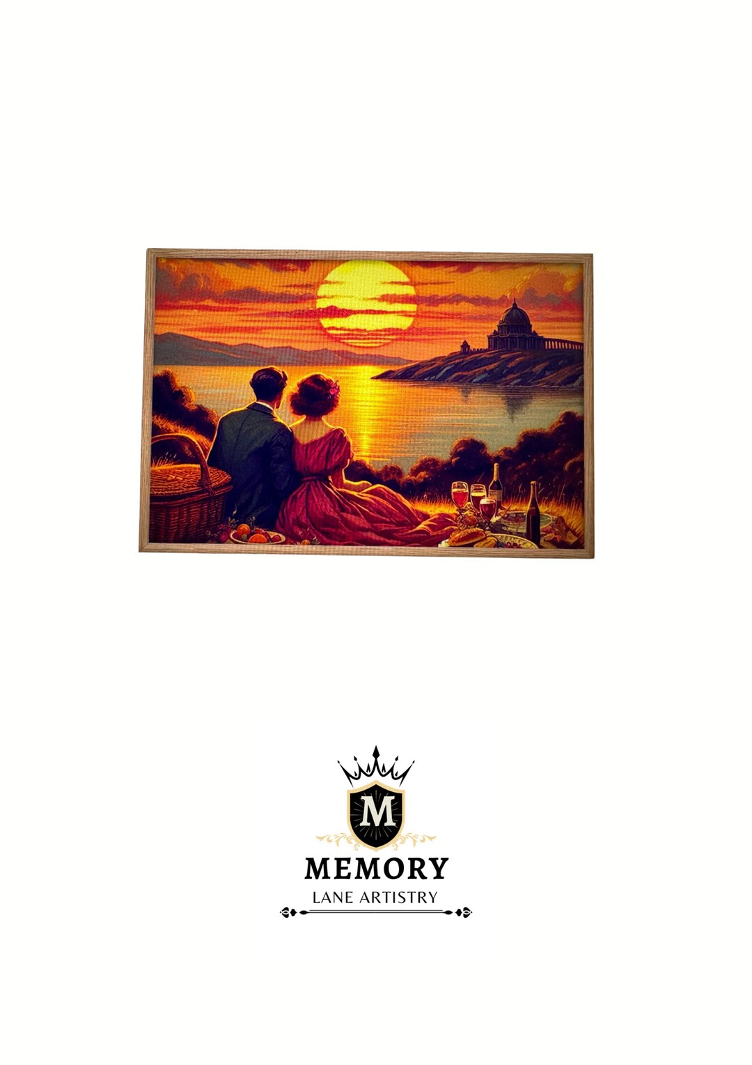 Vintage Couple Art Valentines Wall Art Valentines Day Print Valentines ...