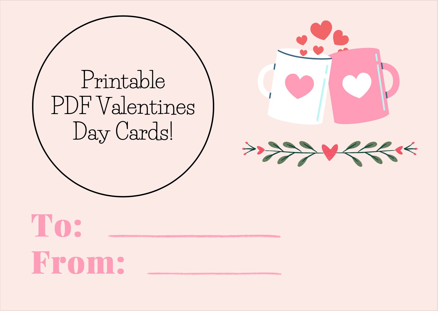 Valentines Day PDF Printable Cards - Variety Pack - Etsy