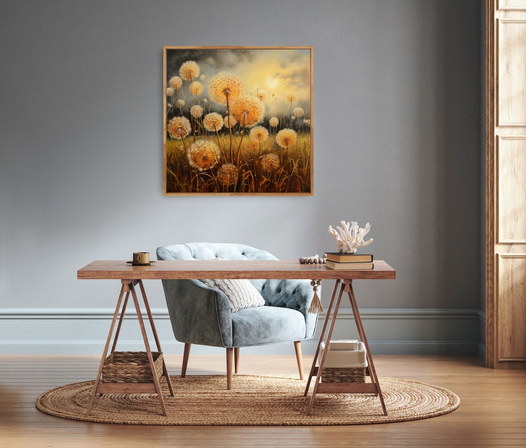 Printable Minimalistic Digital Art - "disperse" Elegant Floral Art ...