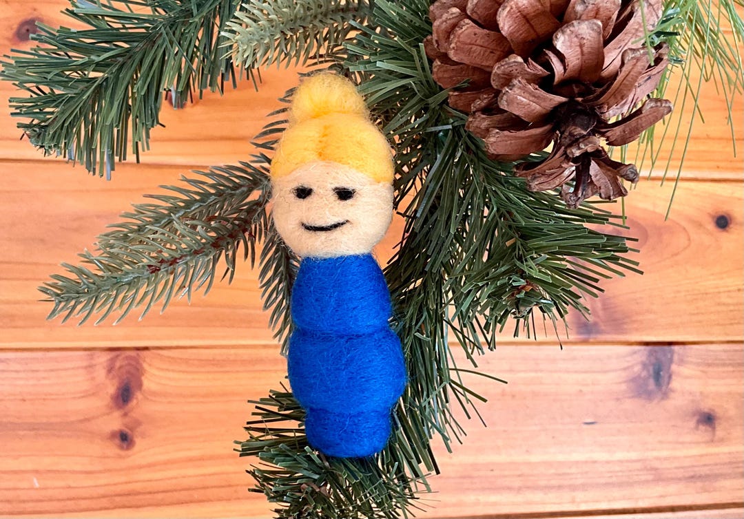 Needle Felted, Vintage Fisher Price “little People Mom” Ornament ...