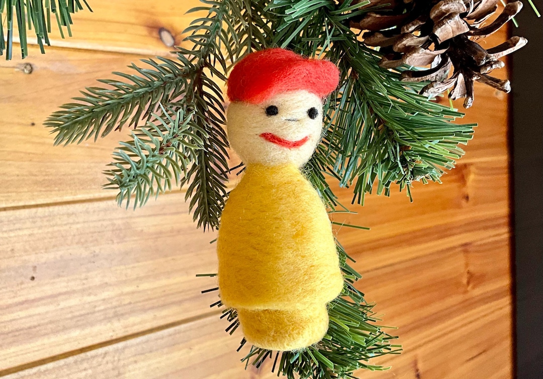 Needle Felted Vintage Inspired Fisher-price “little People Dad ...