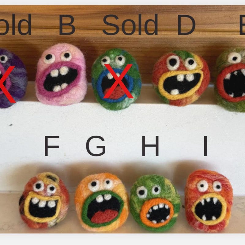 Felt Monsters - Etsy
