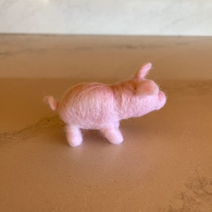 Adorable, Needle Felted Pig - Etsy