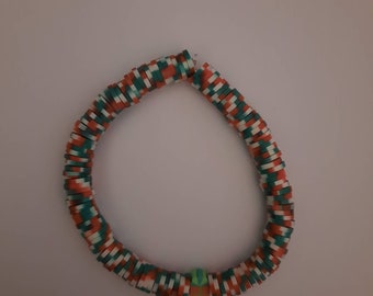 Red and Green Clay Bead Christmas Bracelet - Etsy