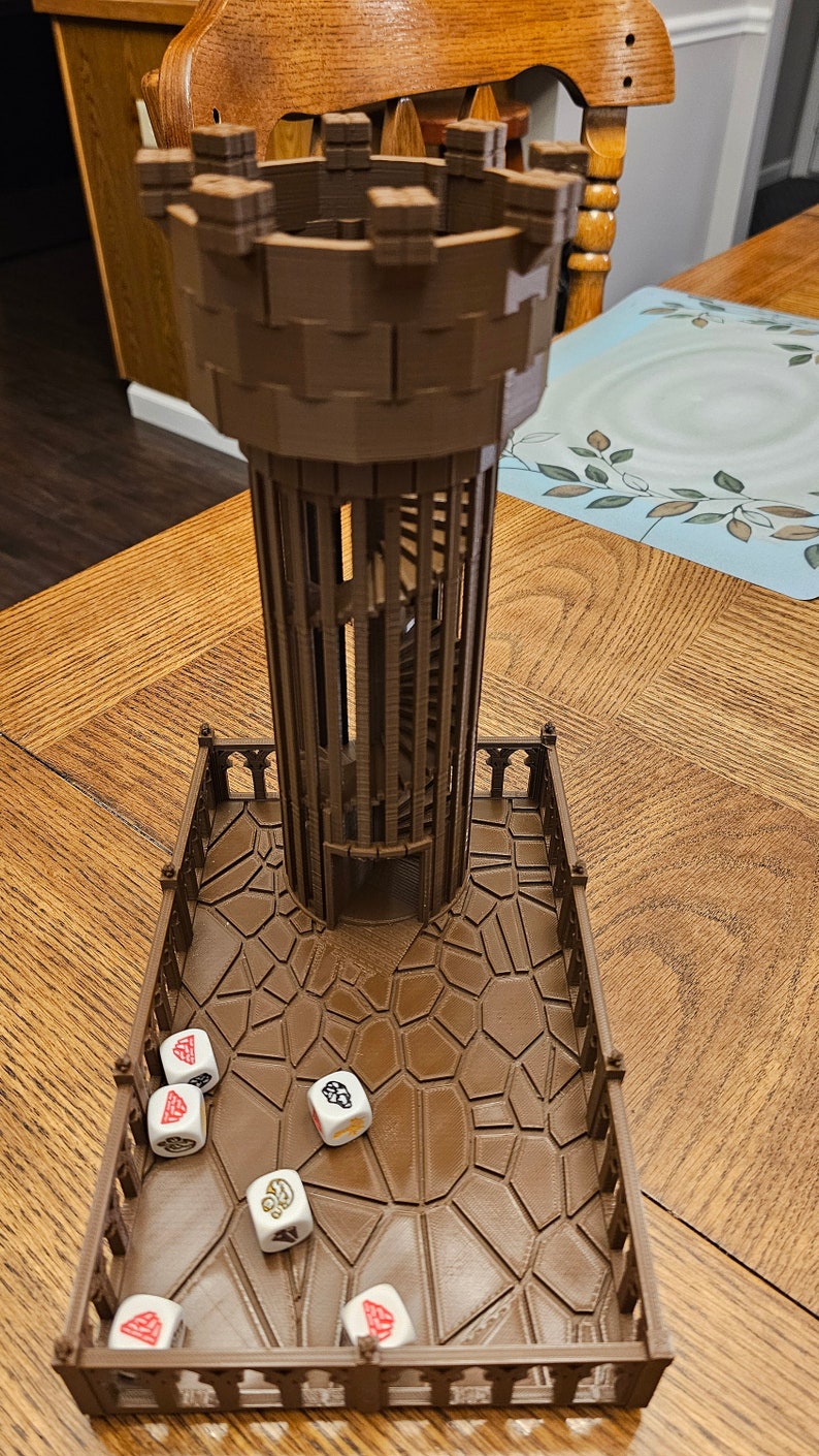 Large 3d Dice Tower - Etsy
