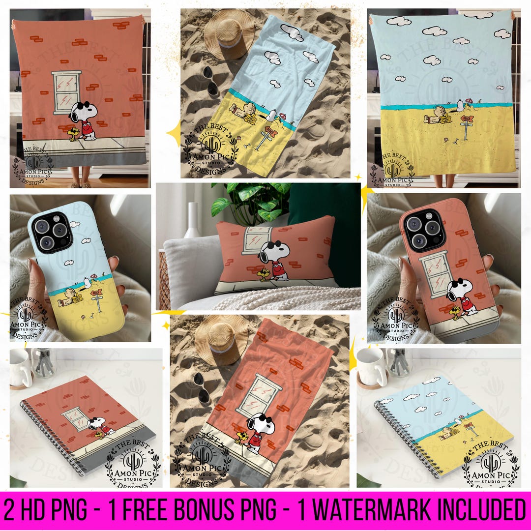 Cute Snoopy-inspired Two PNG Pack, Digital Download, Watermark Free ...