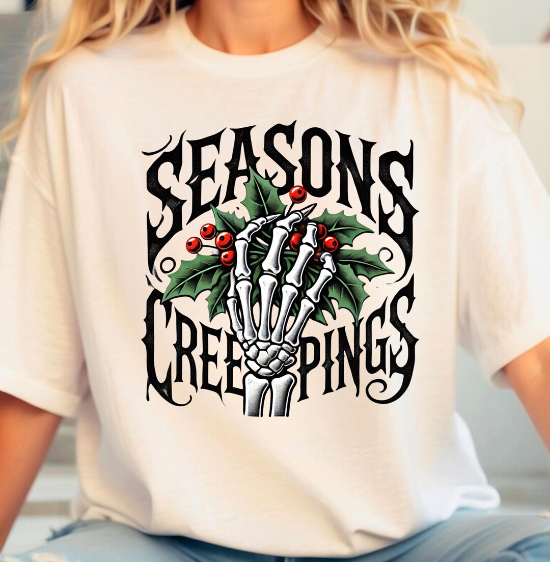 Seasons Creepings Svg, Gothmas Png, Creepy Christmas Svg, Spooky ...