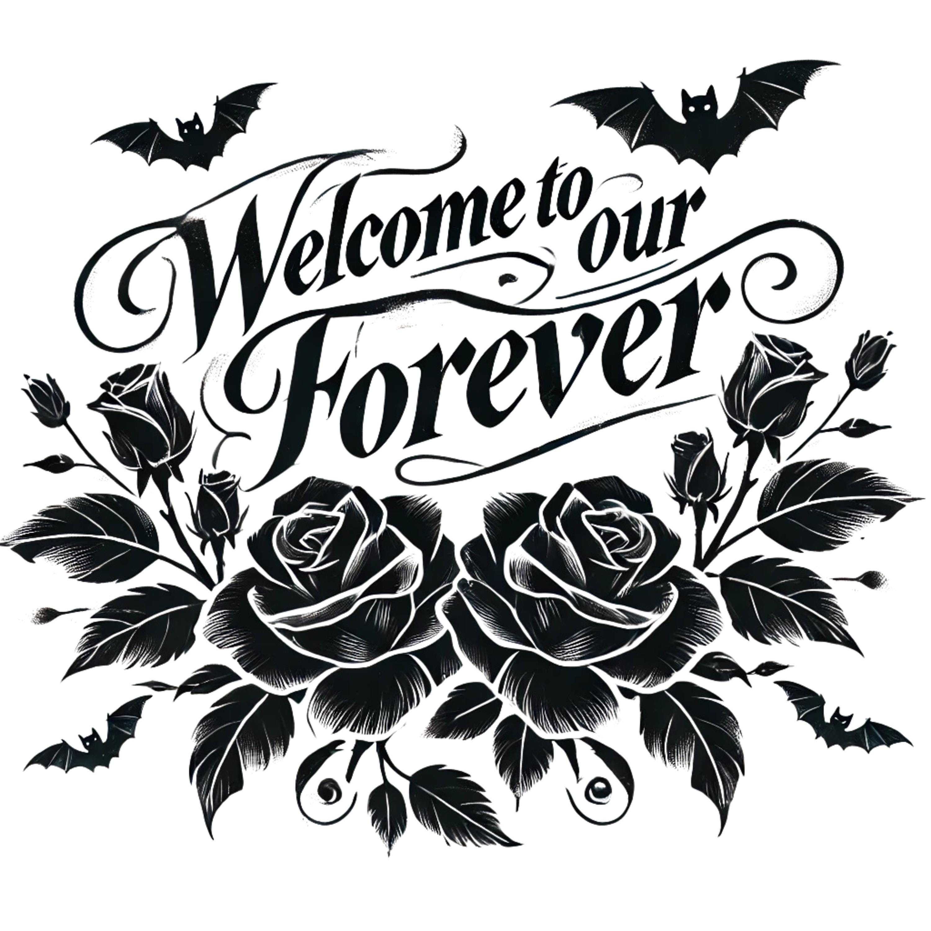 Goth Welcome to Our Forever Svg, Goth Wedding Svg, Dxf, Png, Instant ...