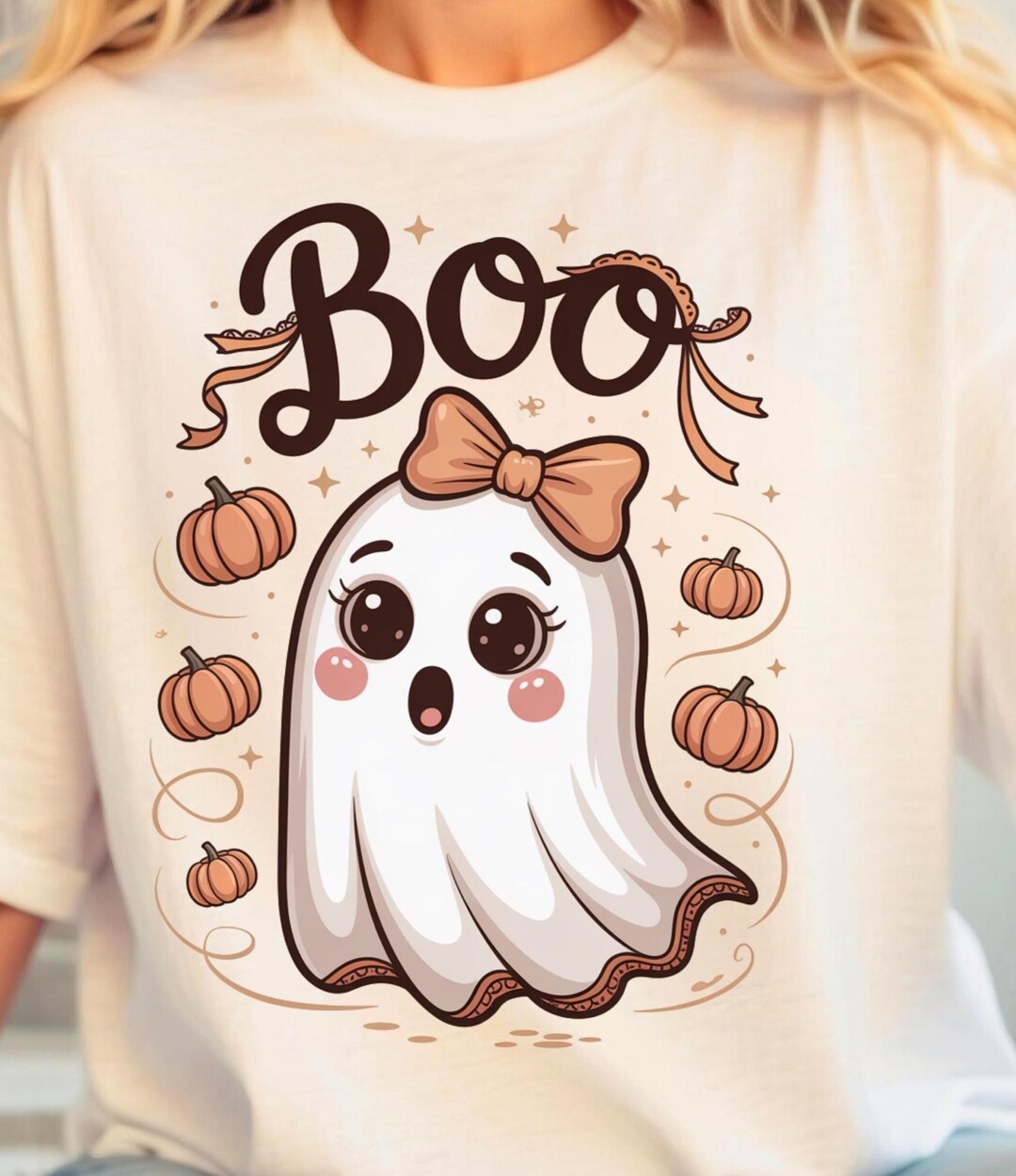Coquette Halloween PNG, Cute Ghost PNG, Lacey Ghost With Bow Fall PNG ...
