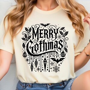 Merry Gothmas Svg, Merry Gothmas Png, Creepy Christmas Svg, Spooky ...