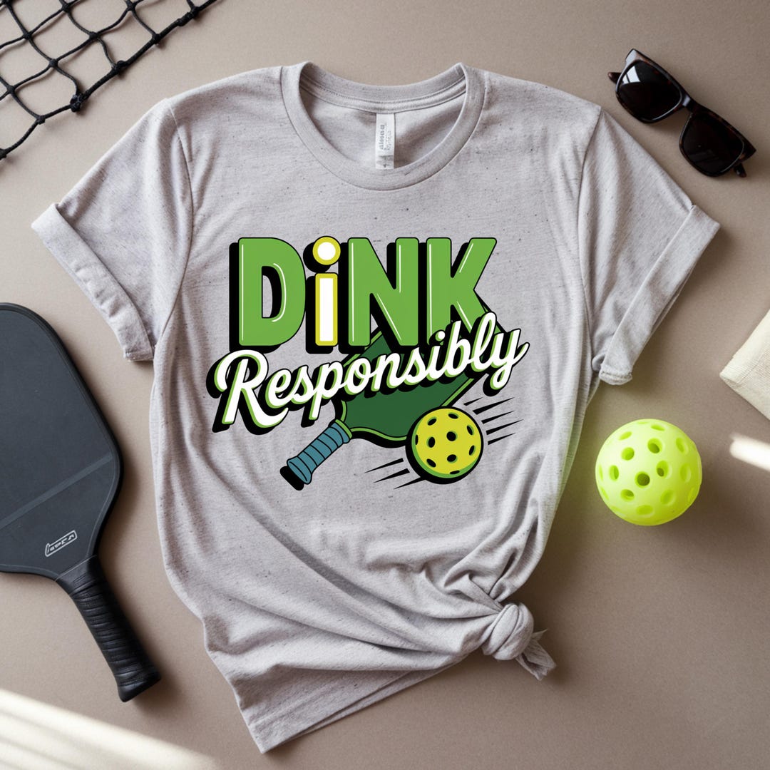 Dink Responsibly PNG, Funny Pickleball PNG, Pickleball Shirt Design ...