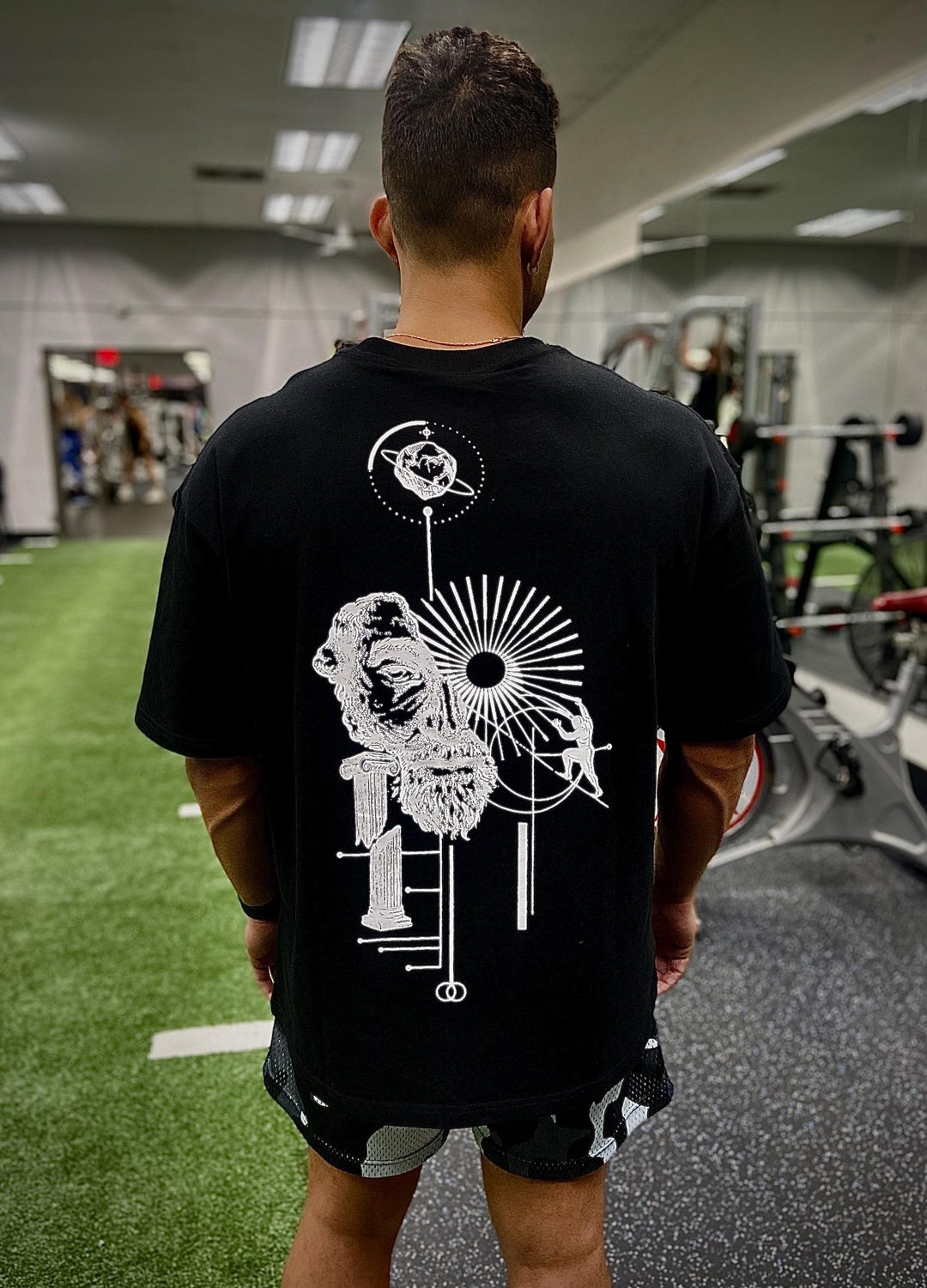 Sisyphus Greek Mythology Shirt, Oversized Shirt, Gym Pump Cover, Gym ...